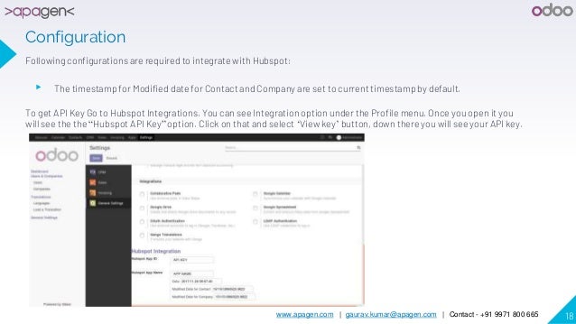 Odoo Hubspot Integration