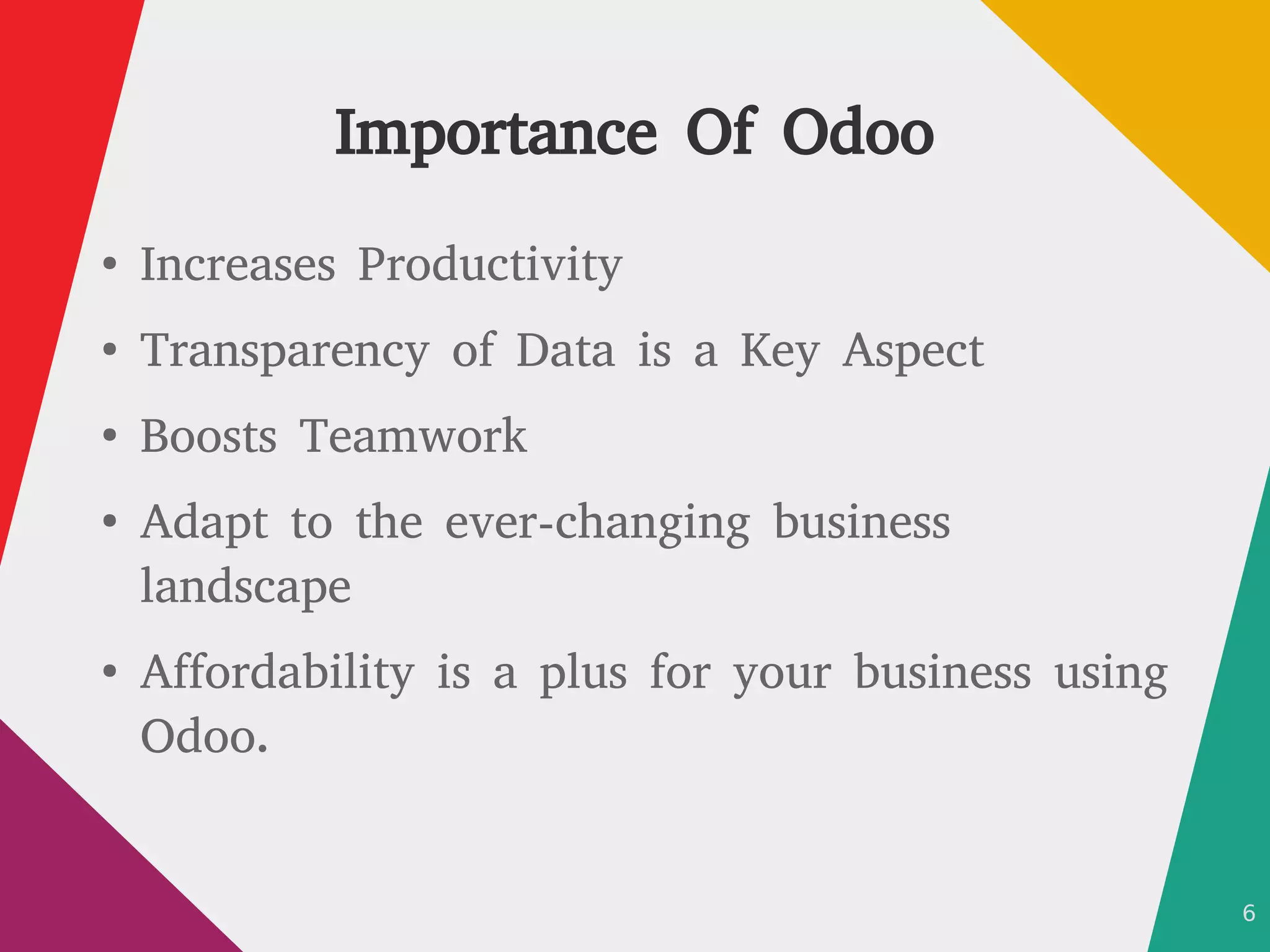 Why Odoo Is Important -Technaureus | PPT