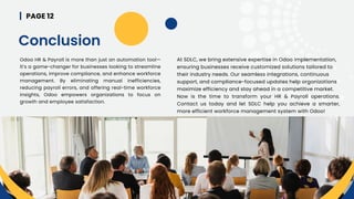 Odoo HR & Payroll Management Industrial Insights | PPT