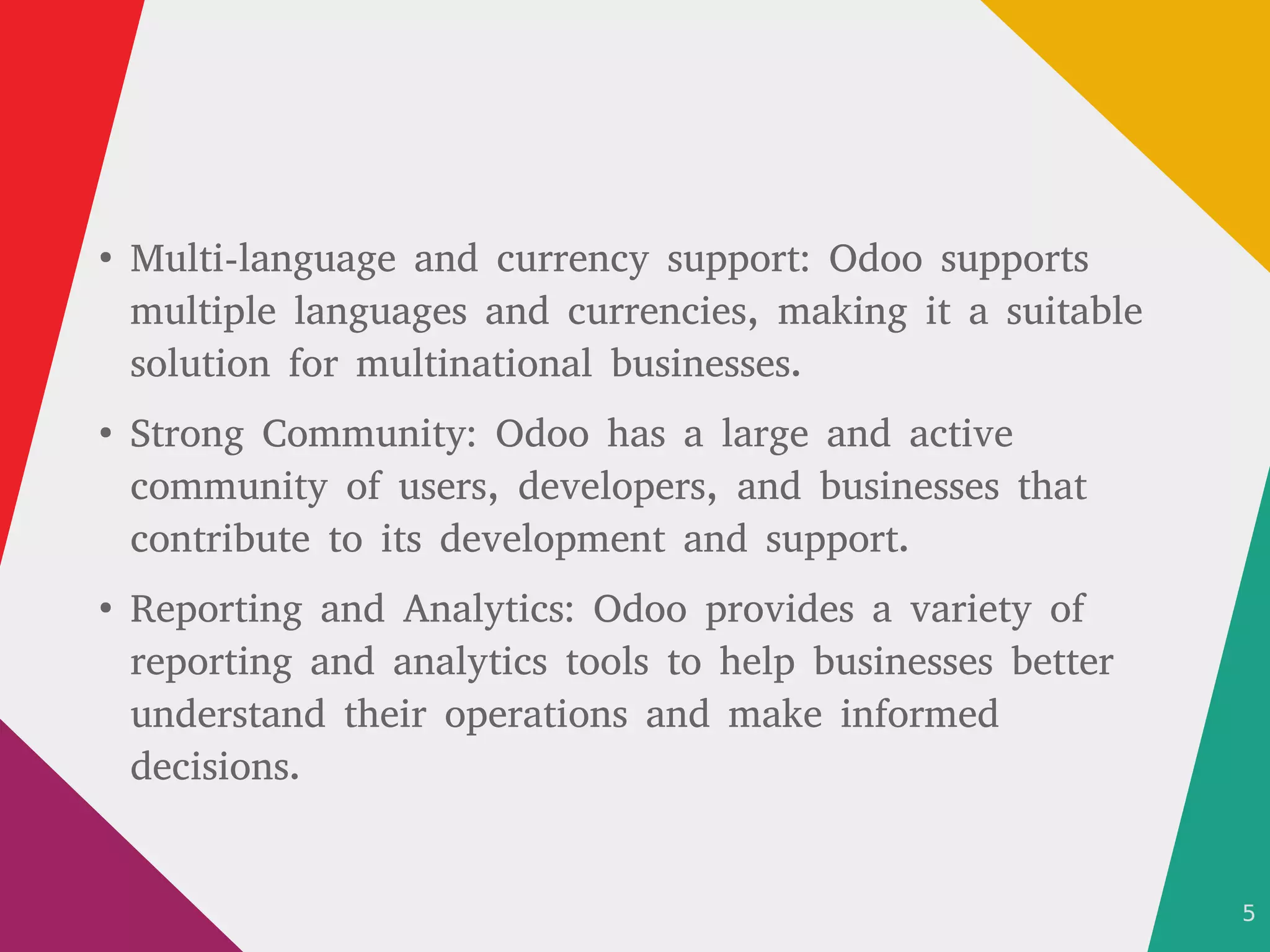 Odoo Integration - Technaureus | PDF