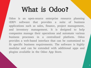 Odoo Integration - Technaureus | PDF