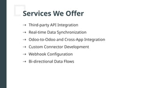Odoo Integration Services by Candidroot Solutions | PPTX
