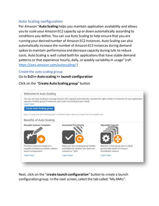 Simple Odoo ERP auto scaling on AWS | PDF