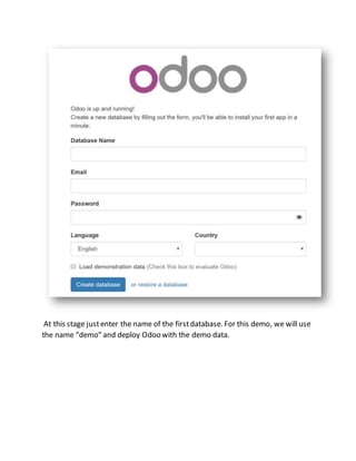 Simple Odoo ERP auto scaling on AWS | PDF