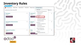 Odoo Inventory Rules and Routes v17 - Odoo Slides | PPTX