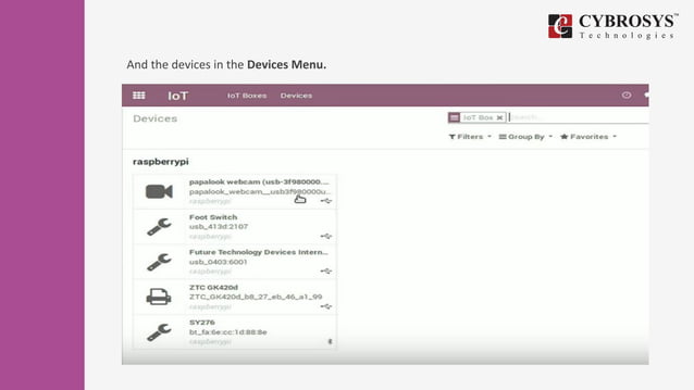 Odoo iot box integration | PPT