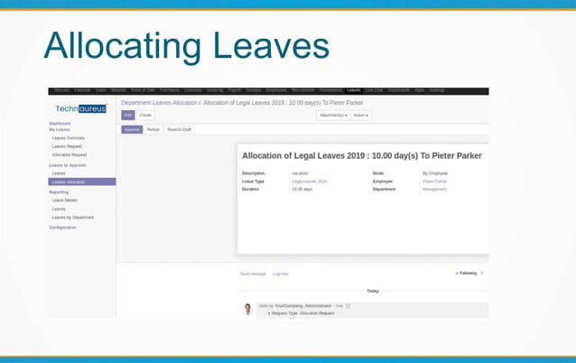 Odoo leave management | PPT