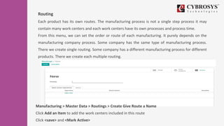 Odoo manufacturing v12 | PPT