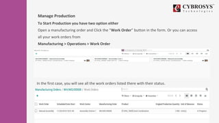 Odoo manufacturing v12 | PPT