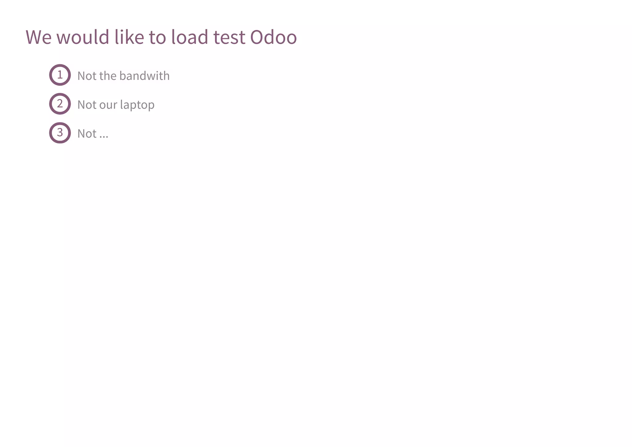 Odoo Performance Limits | PPT