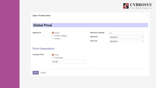 Odoo pos price list | PPTX