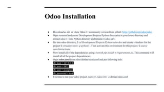 Odoo presentation | PPTX