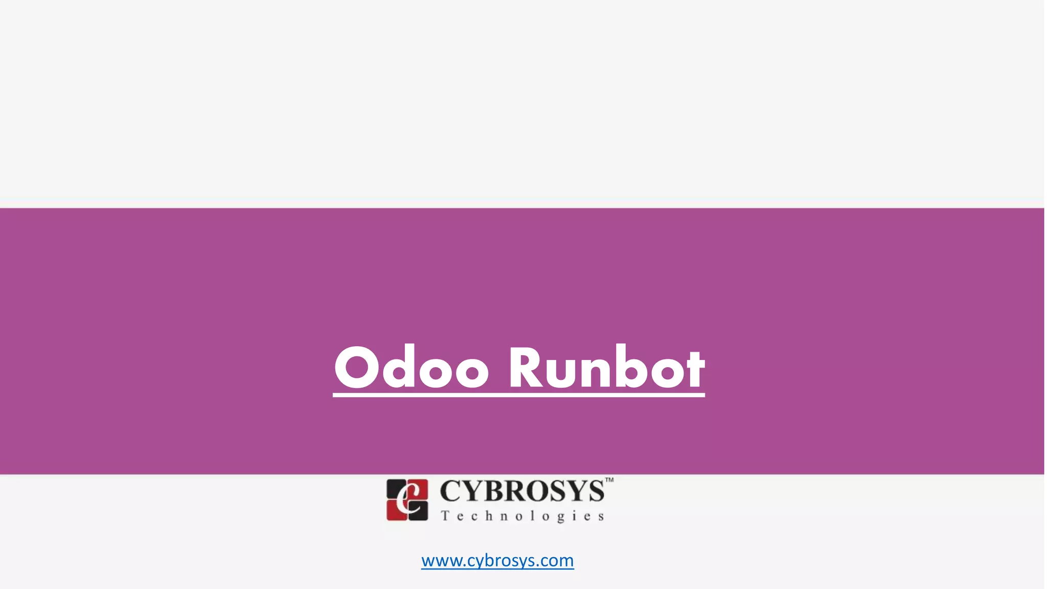 Odoo runbot | PPT