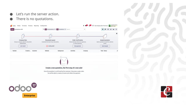 Odoo Server Action in odoo 17 - Odoo 17 Slides | PPT