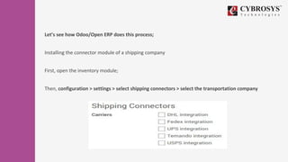 Odoo shipping integration | PDF