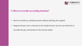 Odoo Technical Tips | PPT
