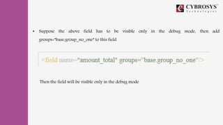 Odoo Technical Tips | PPT