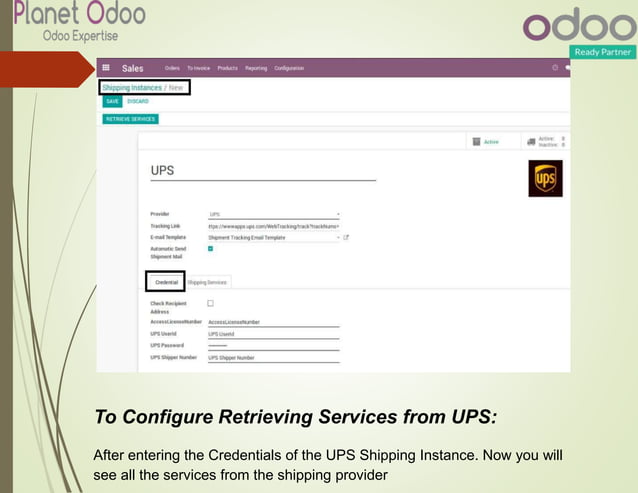 Odoo ups connector | PPT