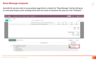 Odoo v10 show message recipients | PPT