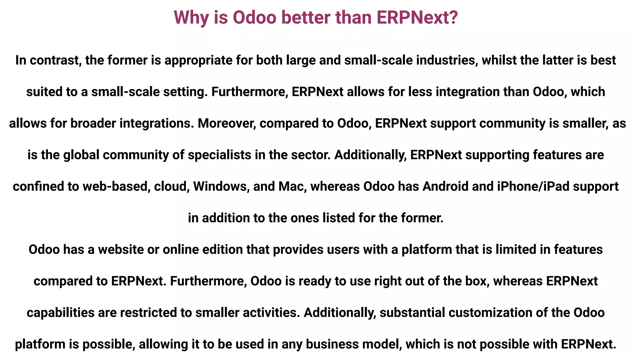 Odoo Vs ERPNext | PPT