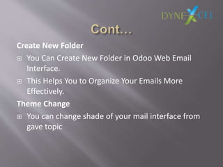Odoo web email interface | PPT