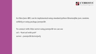 Odoo Web Services | PPT