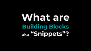 Odoo Website - How to Develop Building Blocks | PPTX