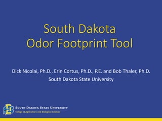 South Dakota Odor Footprint Tool | PPTX