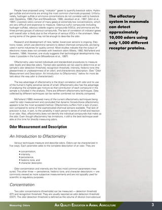 Odor measurement in animal ag | PDF