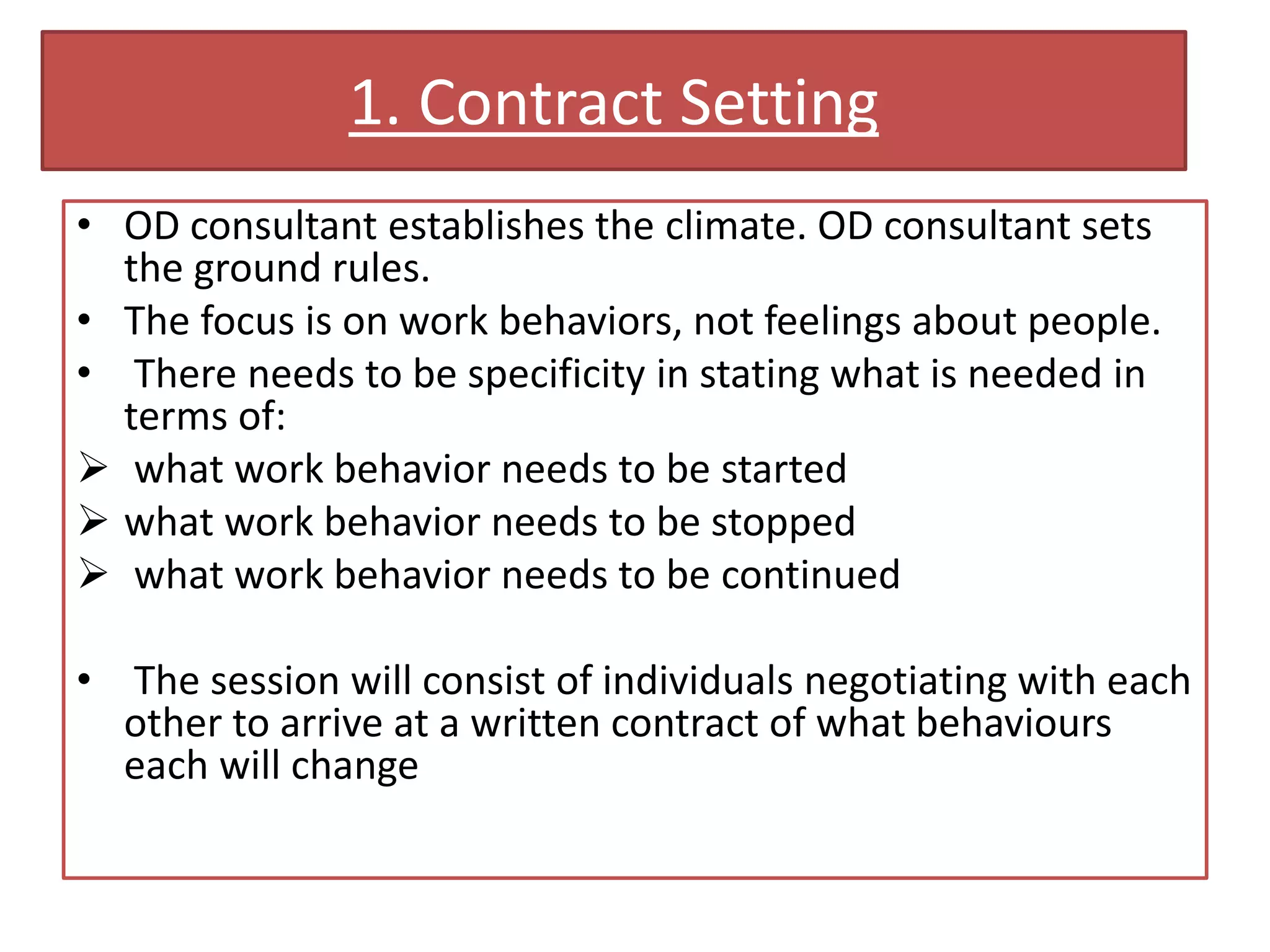 Role negotiation technique - Organisational development Role negotiation technique - Organisational development