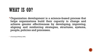 Organizationa Development Process presentation for SPC | PPT