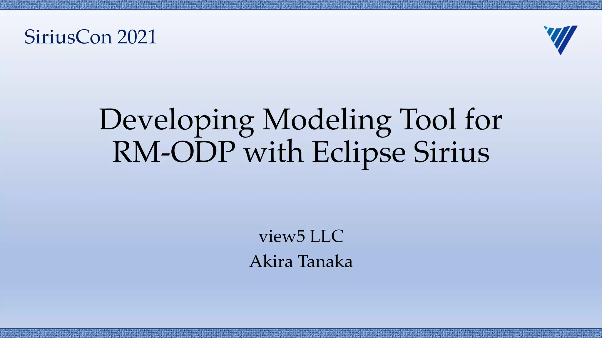 Developing Modeling Tool for RM-ODP with Eclipse Sirius | PPT
