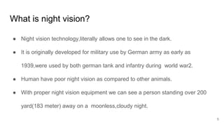 Night vision technology | PPTX