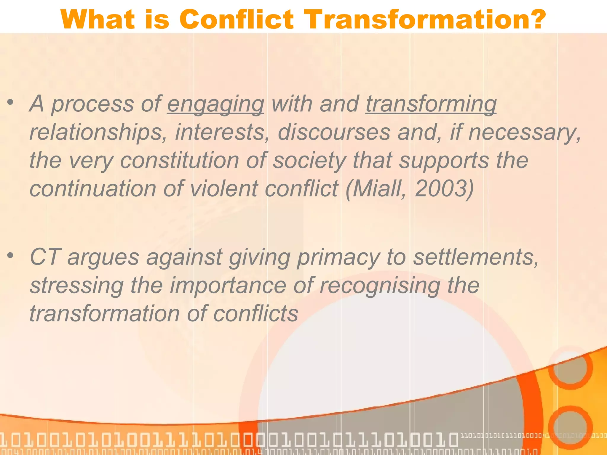 ODR and Conflict Transformation | PPT