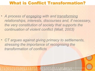ODR and Conflict Transformation | PPT