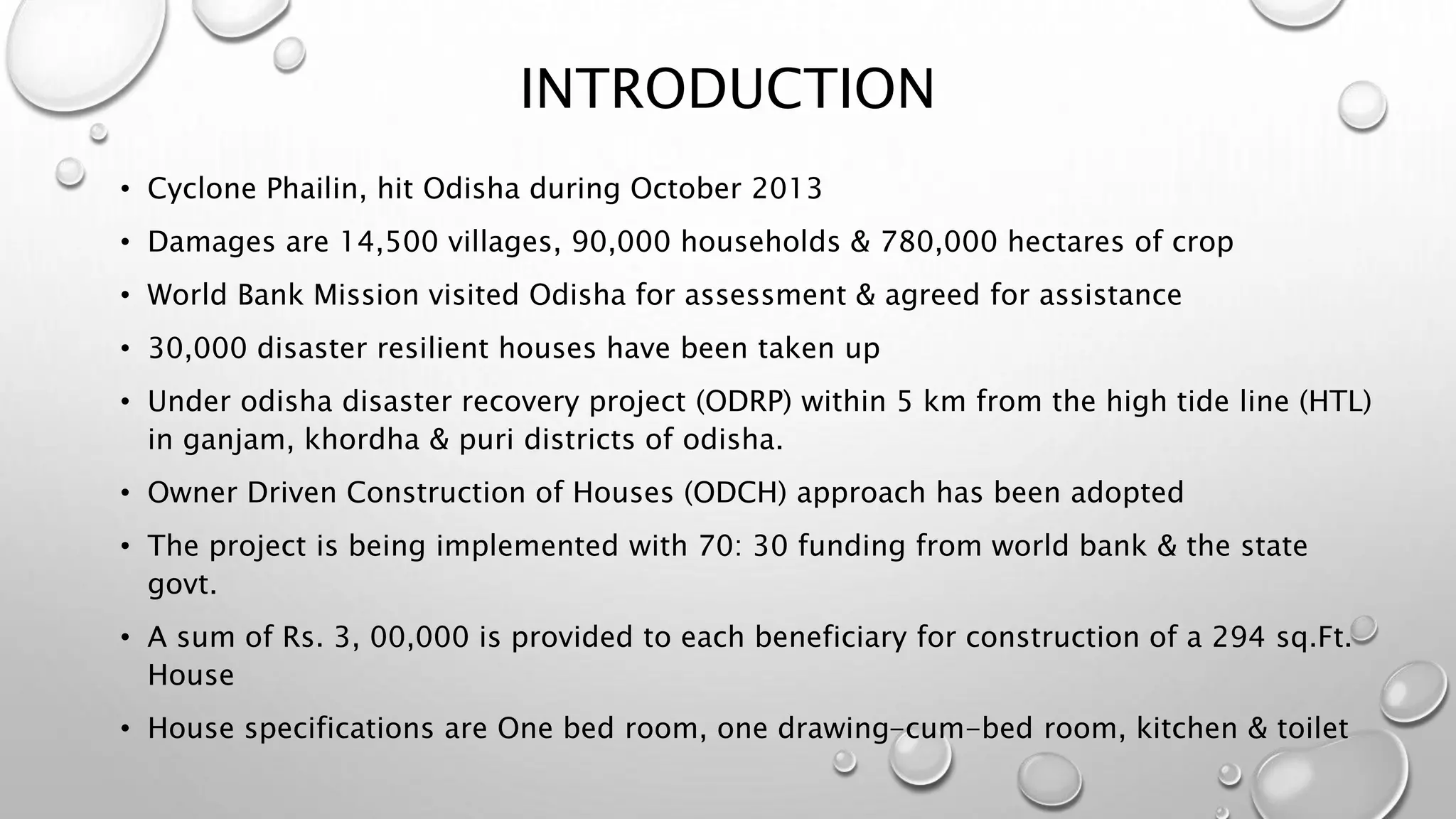 ODRP (Odisha Disaster Recovery Project) | PPTX