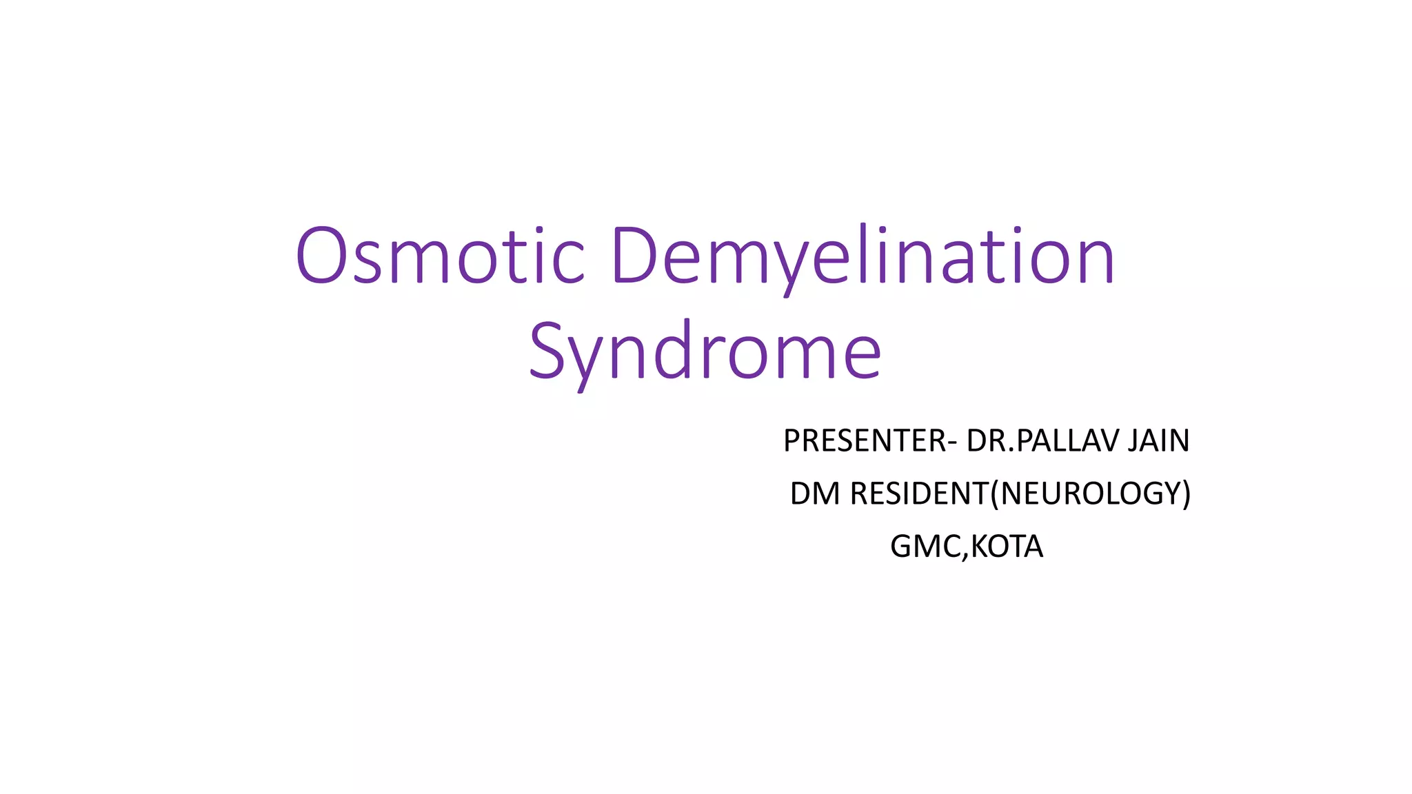 ODS | PPTX | Brain and Nervous System Disorders | Diseases and Conditions
