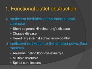 Obstructive defecation syndrome | PPTX