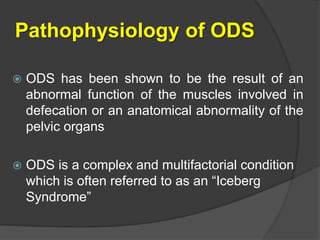 Obstructive defecation syndrome | PPTX