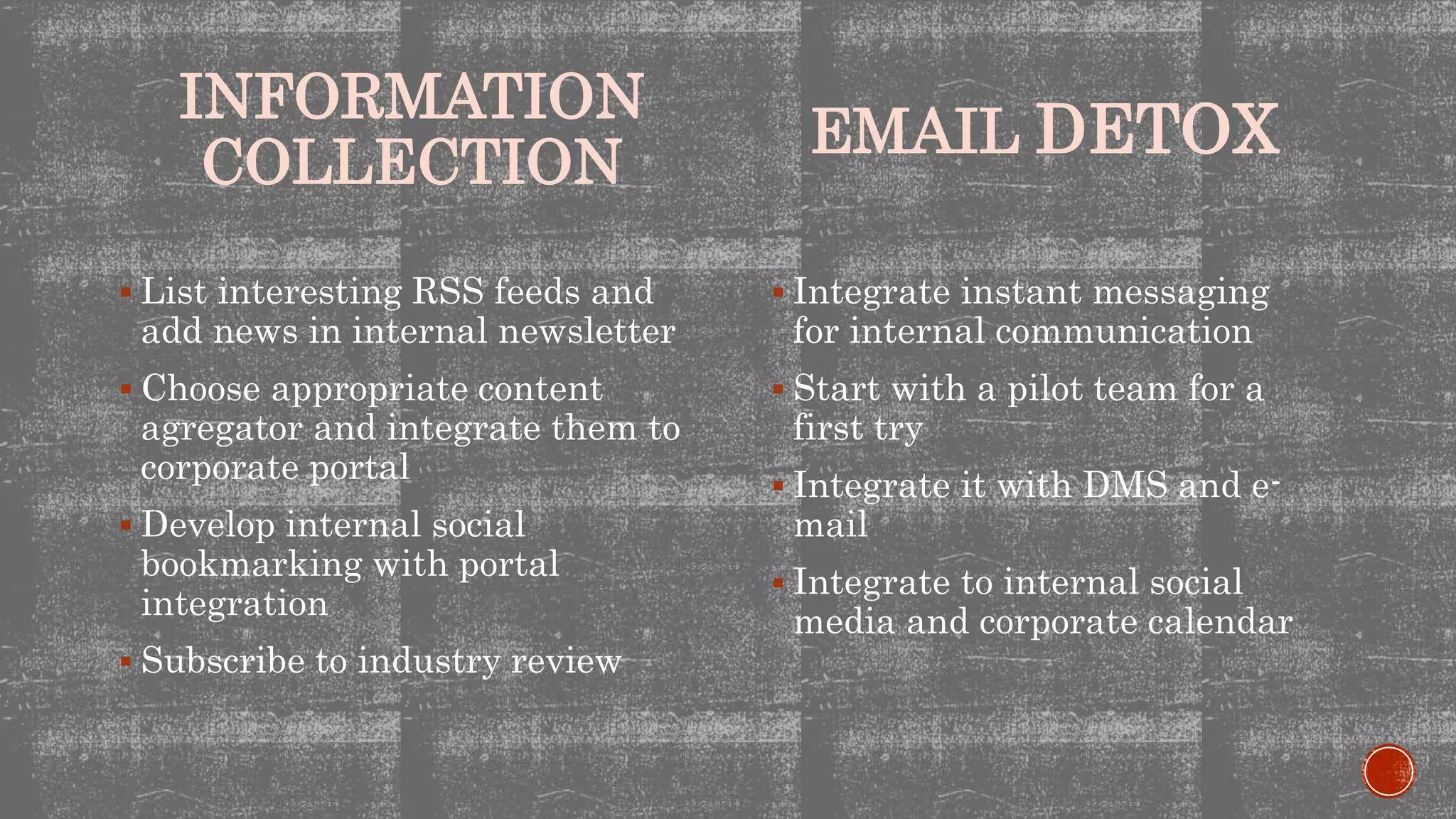 An action plan for Knowledge Management | PPTX