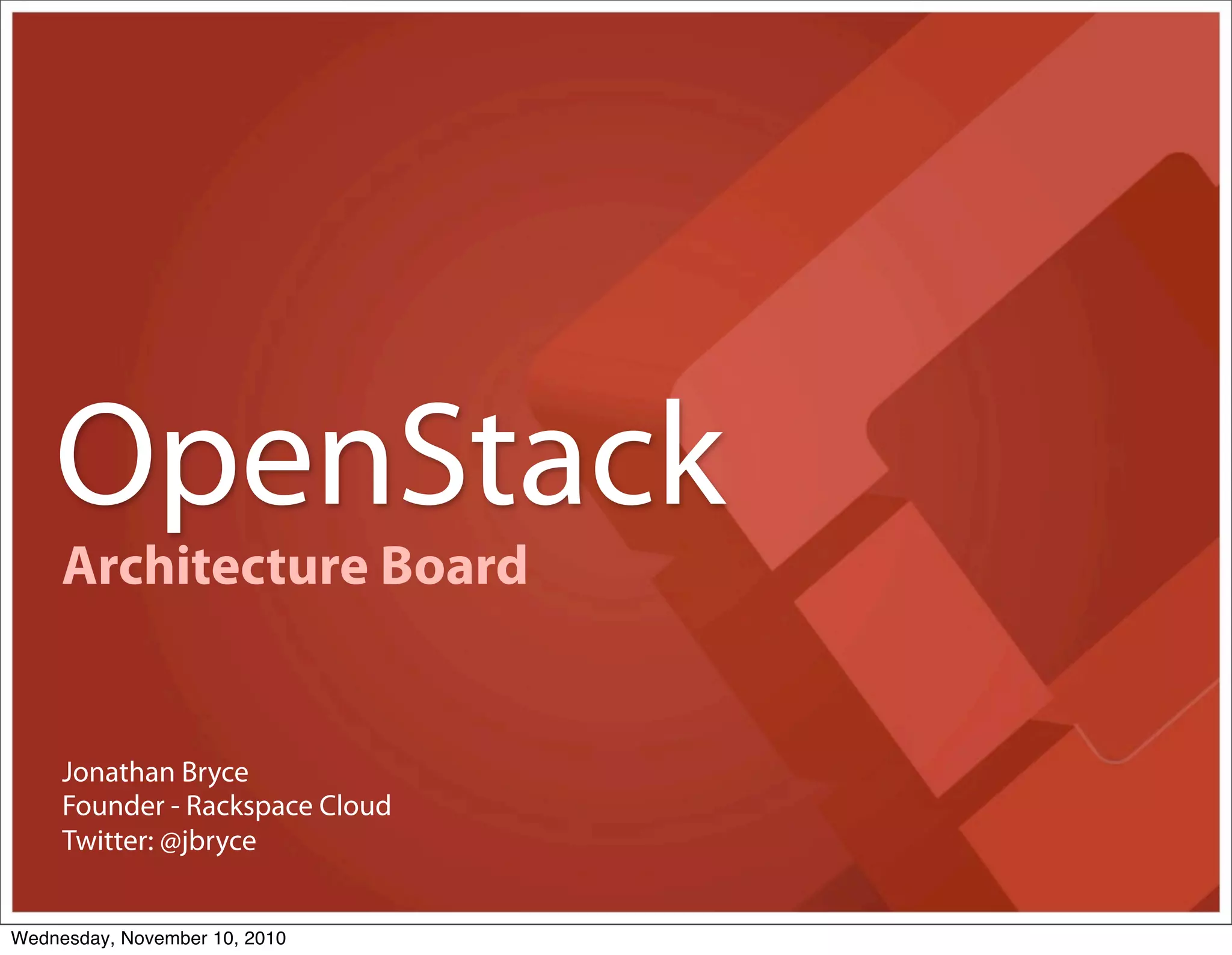 Openstack Architecture Board Pdf