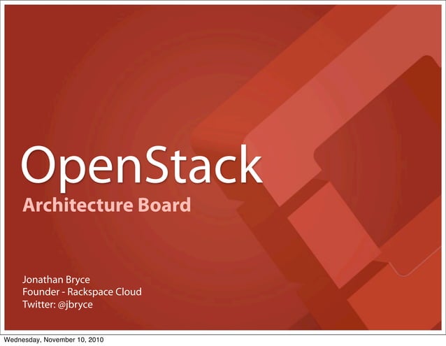 OpenStack Architecture Board | PDF