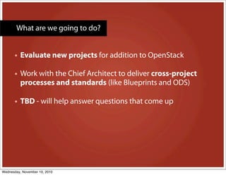 OpenStack Architecture Board | PDF