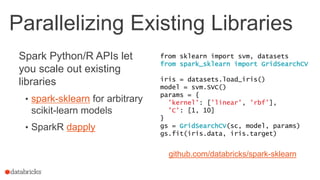 Large-Scale Data Science in Apache Spark 2.0 | PPT