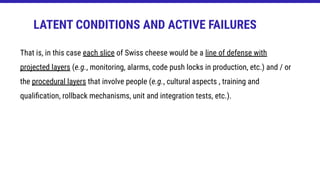 Machine Learning Operations Active Failures, Latent Conditions | PDF
