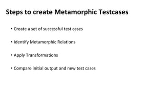 Metamorphic Testing for Machine Learning Models with Search Relevancy ...