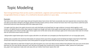 Intro to NLP: Text Categorization and Topic Modeling | PDF