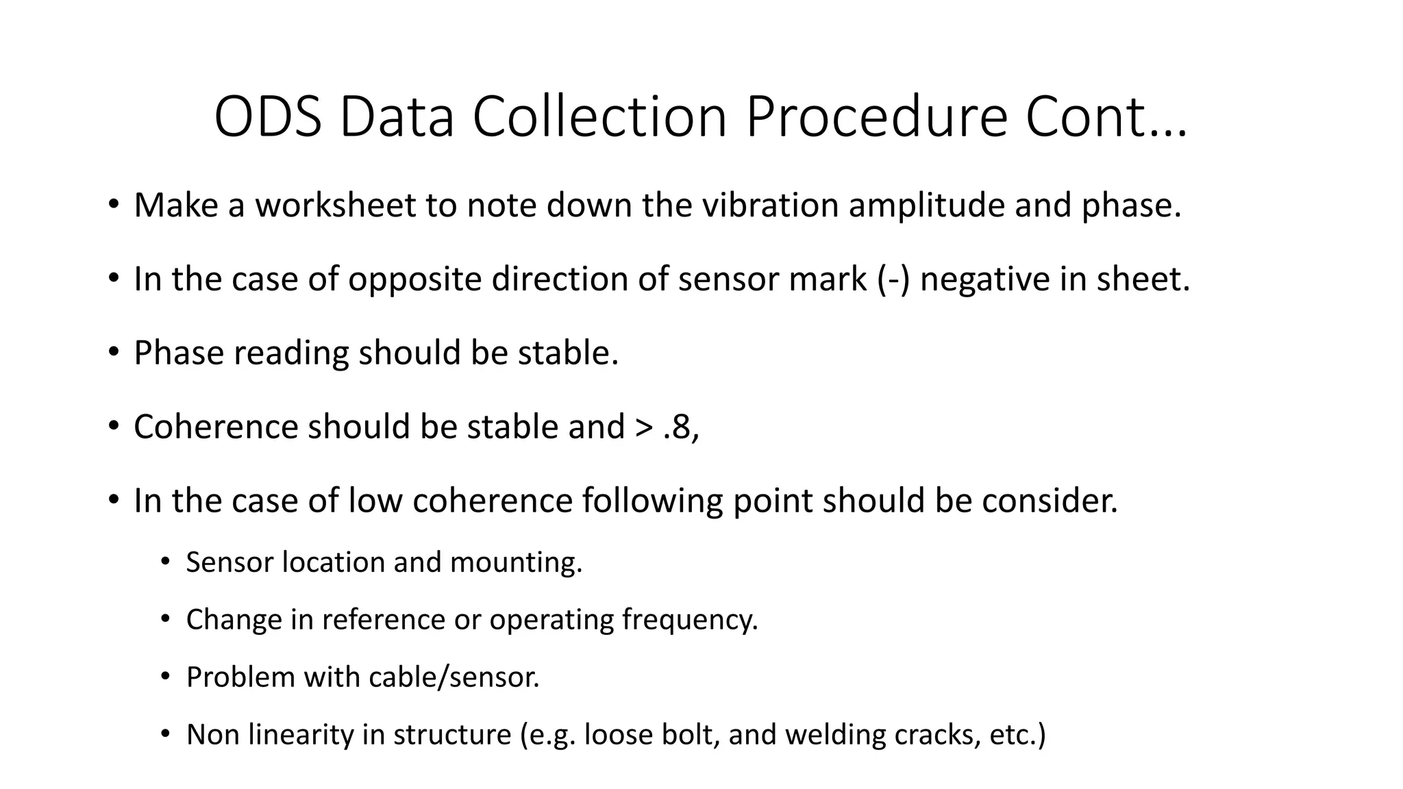 ODS (Operational Deflection Shape) Analysis, When and Why? | PPTX