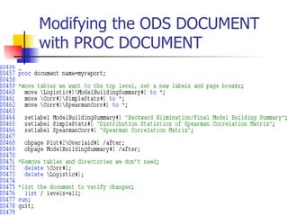 ODS Document | PPT