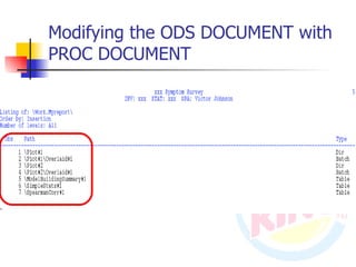 ODS Document | PPT